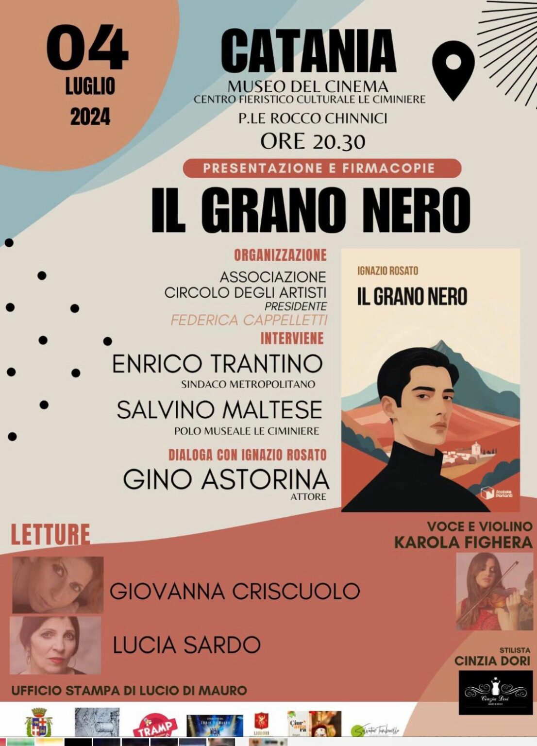 Alle Ciminiere di Catania presentazione e firmacopie de “Il Grano Nero” di Ignazio Rosato ...