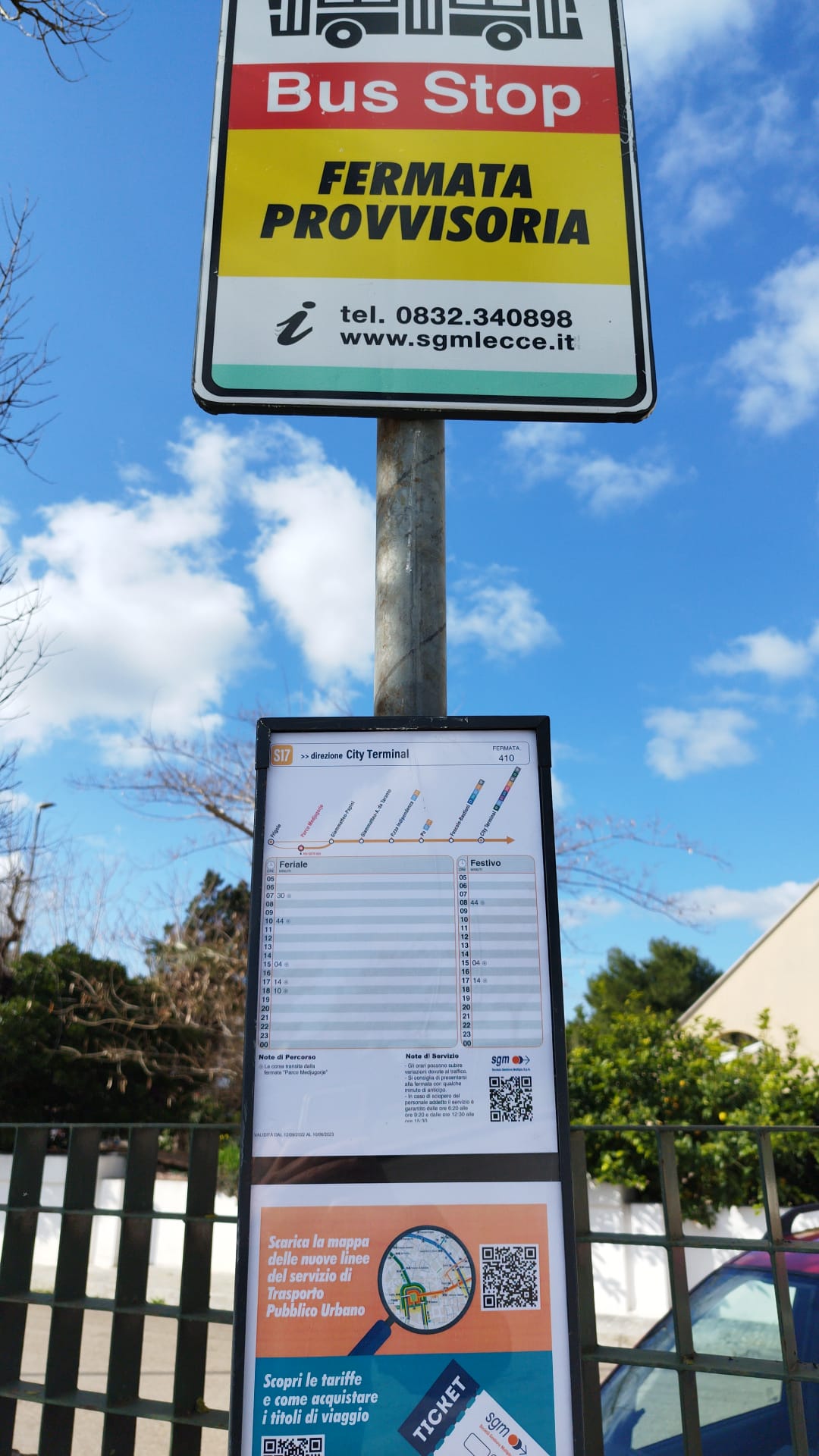 Lecce, da domani due fermate dei bus nei pressi del Complesso Bernini ...