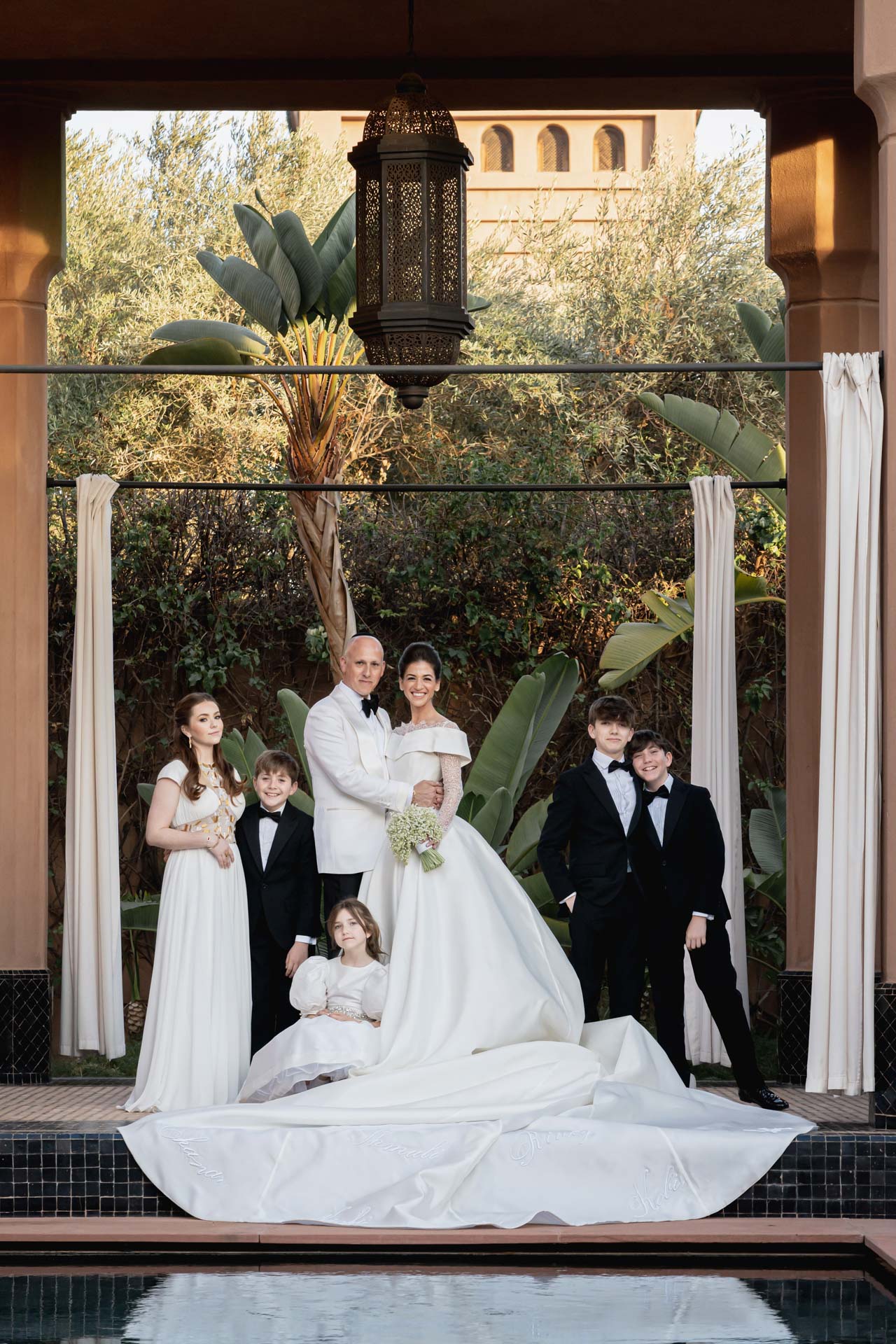 Traditional jewish wedding in the characteristic setting of Marrakech ...