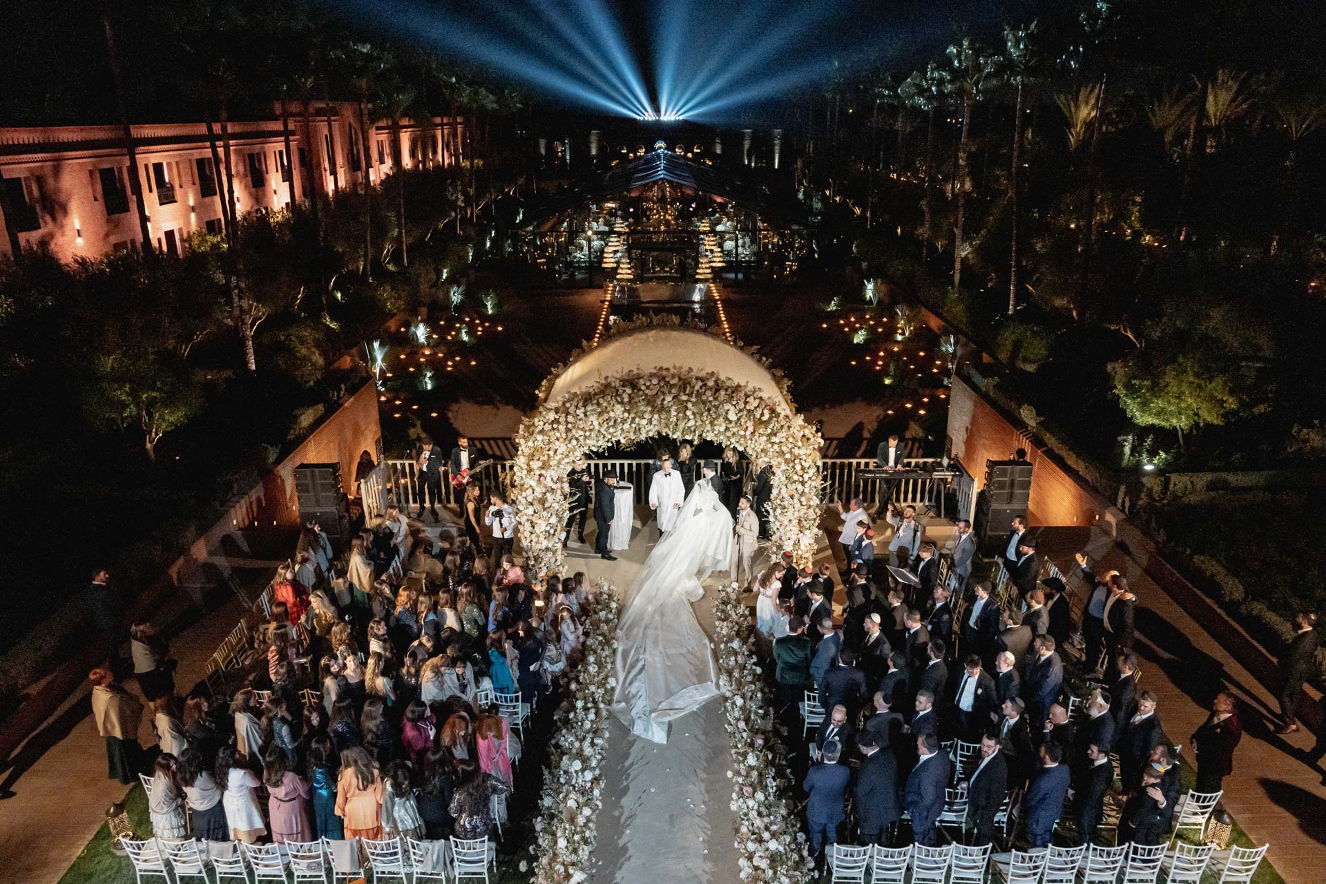 Traditional jewish wedding in the characteristic setting of Marrakech ...