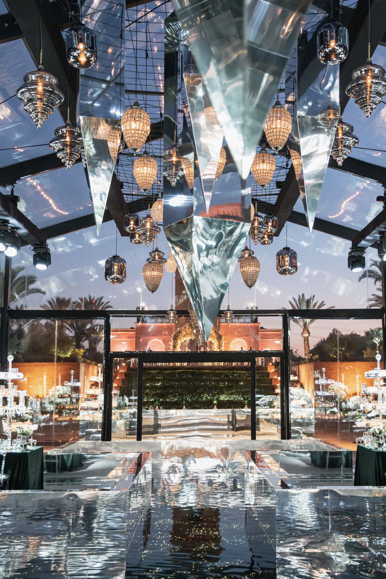 Traditional jewish wedding in the characteristic setting of Marrakech ...