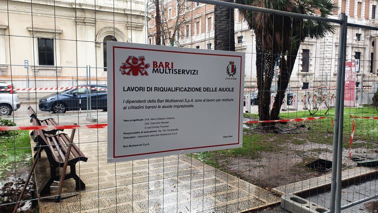 Bari, aiuole di corso Cavour ‘adottate’ dalla Multiservizi