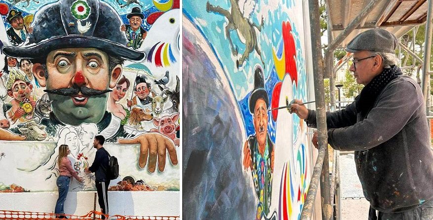 Rutigliano, le ‘pittosculture figuline’ diventano murales dell’amore