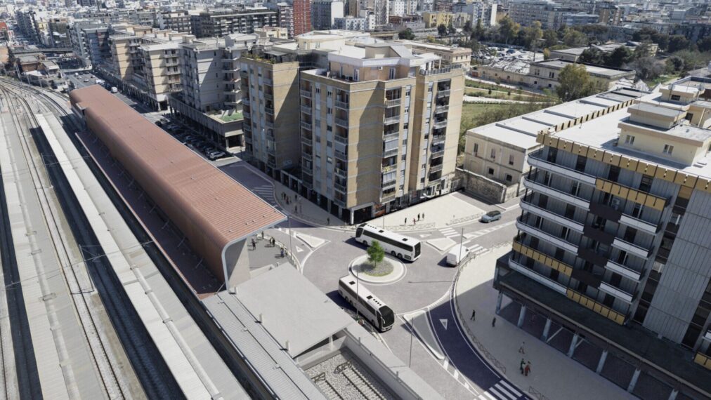 Bari, come sarà il Terminal bus e la nuova rotatoria di via Capruzzi