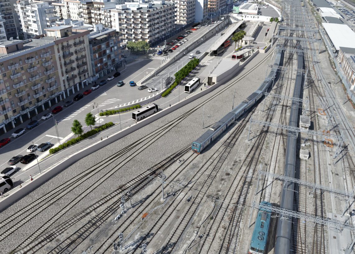 Bari, come sarà il Terminal bus e la nuova rotatoria di via Capruzzi