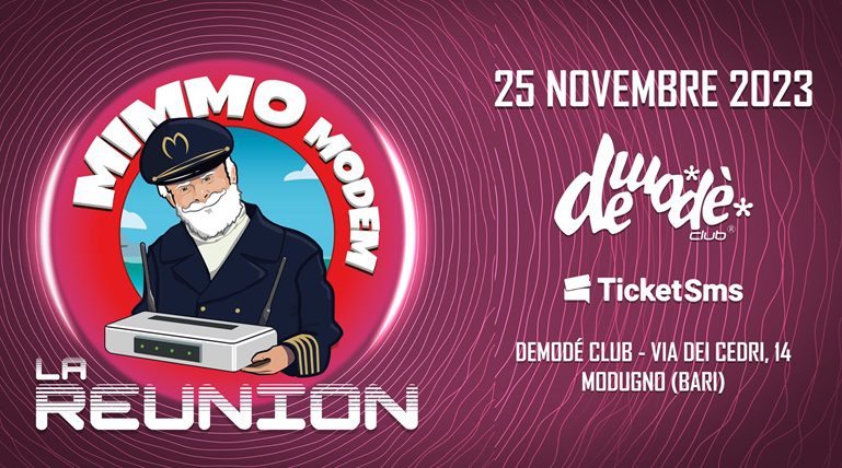 Mimmo Modem varca i confini dei social: quattro serate nei club