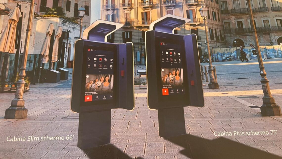 Bari nel progetto Tim-Urban Vision: nuove cabine digitali