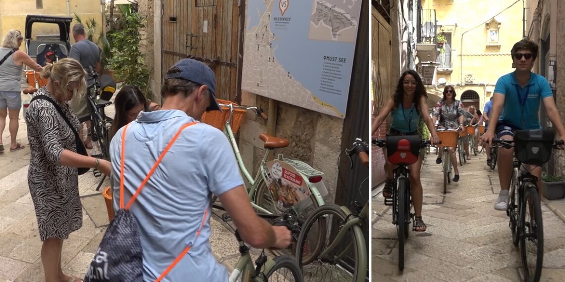 Tour di Bari in bicicletta e risciò. “Turisti super entusiasti" - VIDEO