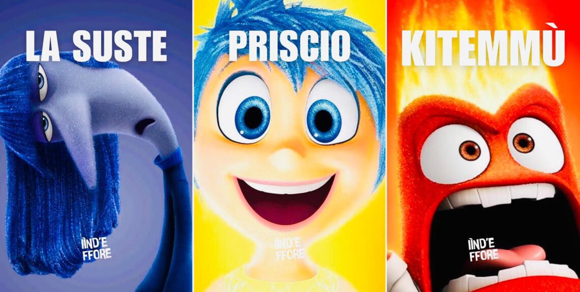 'Priscio' e 'suste', i personaggi di Inside Out 2 in versione barese