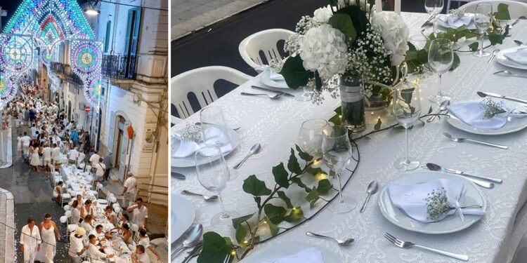 Palese, l’8 agosto torna la cena in bianco sotto le luminarie – INFO